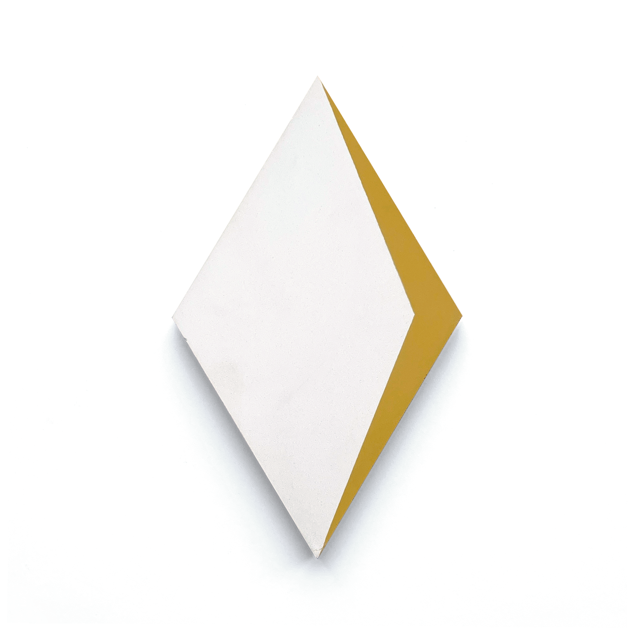 Boomerang Diamond (6" x 10") Warm White/Honey – Geon Tile