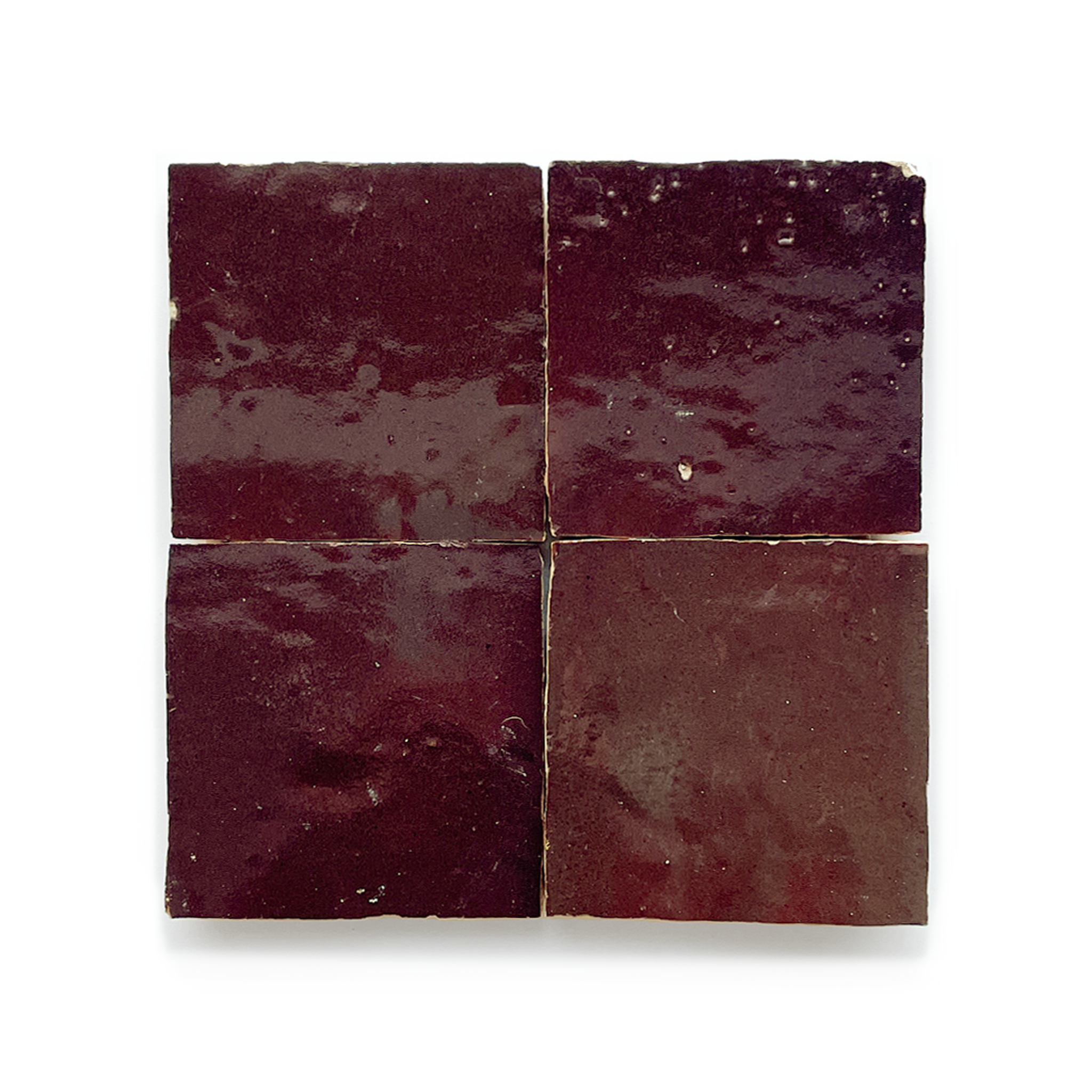Zellige (4" x 4") Wild Plum – Geon Tile