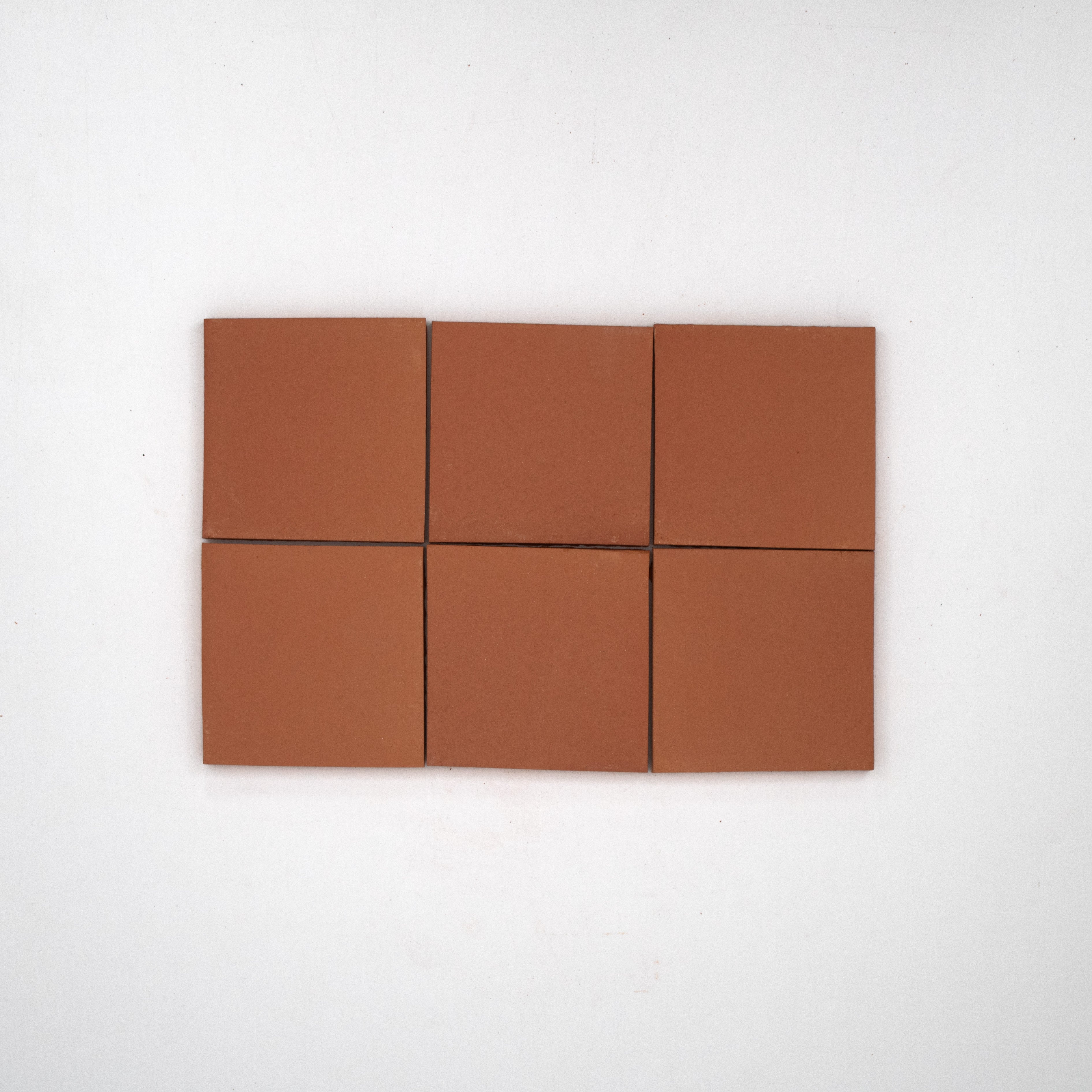 Natural Handmade Terracotta (4" x 4") Traditional Red – Geon Tile